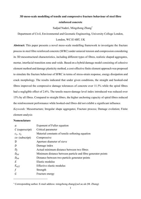 pdf 3d meso scale modelling of tensile and compressive fracture
