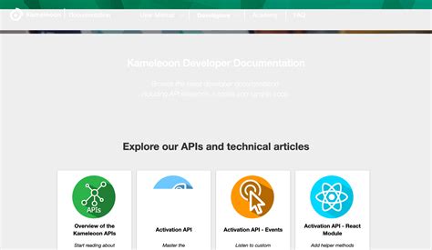 Kameleoon Api Developer Docs Apis Sdks And Auth Api Tracker