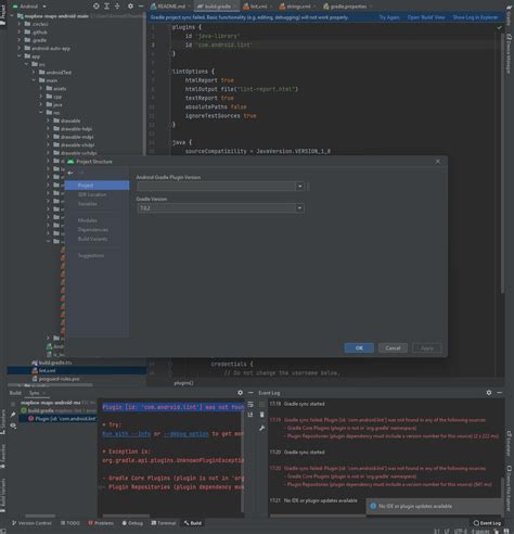 Plugin Id Comandroidlint Was Not Found · Issue 1594 · Mapbox