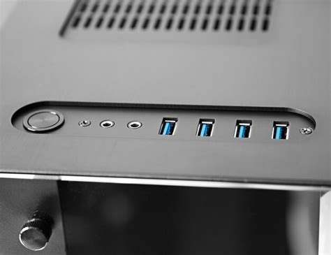 Premium Photo Front Connections Of Computer Case Background