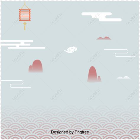 간단한 한국 일러스트 전통 모드 전통문양푸른하늘 Png 일러스트 무료 다운로드 Lovepik