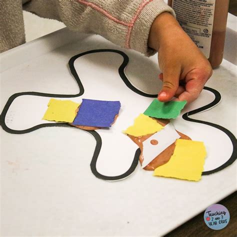 Simple Gingerbread Man Collage Art