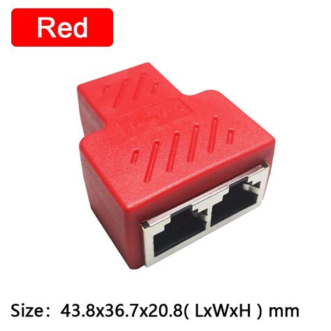 1 To 2 Ways Rj45 Ethernet Lan Network Splitter Dou Vicedeal