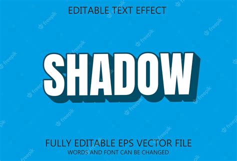 premium vector shadow text effect