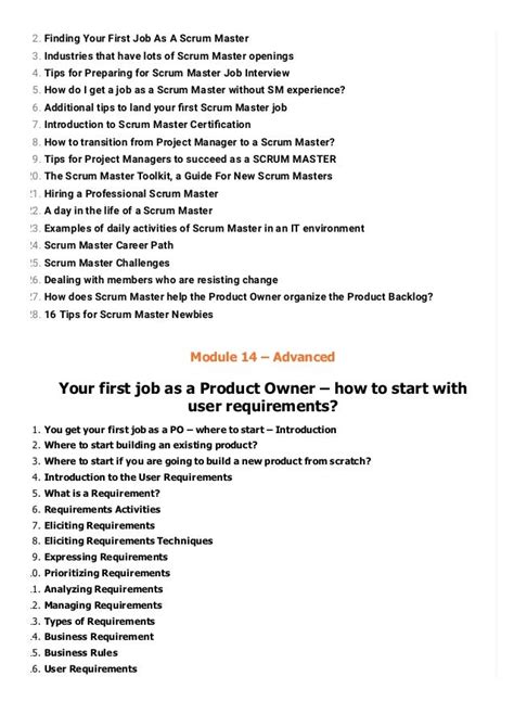 Agile And Scrum Masterclass Pdf