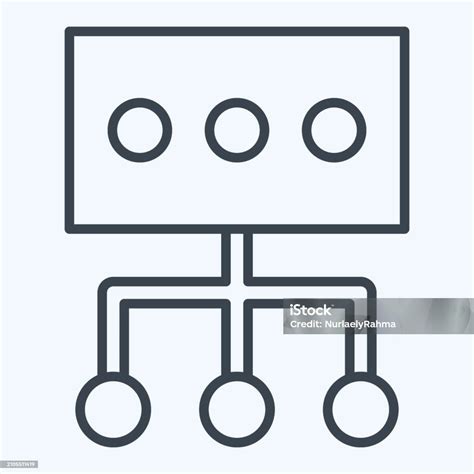 아이콘 데이터 소셜 네트워크 기호와 관련이 있습니다 선 스타일 심플한 디자인 일러스트레이션 개념에 대한 스톡 벡터 아트 및 기타