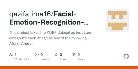 Github Qazifatima16facial Emotion Recognition Kdef This Project