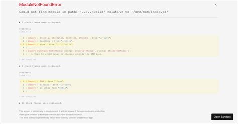sam typescript codesandbox