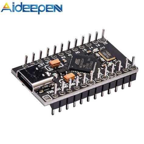 Aideepen Atmega32u4 Pro Micro Controller Board For Arduino Type C Usb