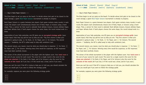More Readable User Styles For Aoc Website Light And Dark Theme Radventofcode