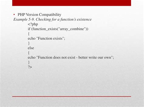 ppt php functions and objects the key guidelines for efficient