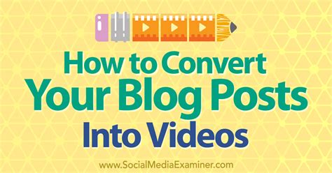 How To Convert Your Blog Posts Into Videos Ask The Egghead Inc