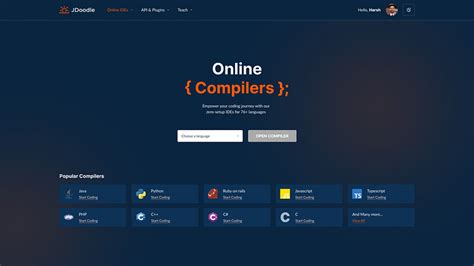 Jdoodle Website Redesign By Harsh Jain On Dribbble