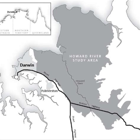 Map Of Humpty Doo Howard Springs And Lambells Lagoon Area Showing