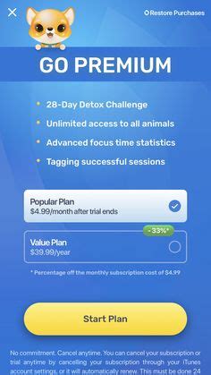 Subscription Screen UI On Pinterest