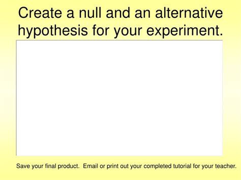 ppt identifying variables and constructing a hypothesis powerpoint