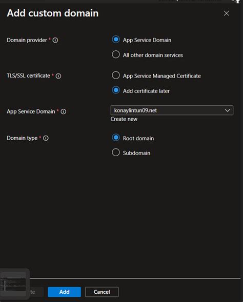 add a custom domain name to azure wordpress naylin tun adrian