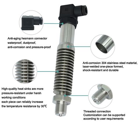 High Temperature Pressure Transducer Stainless Steel