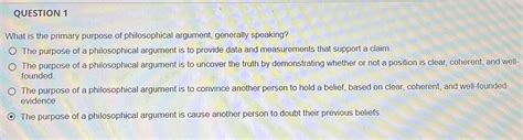 Solved Question 1what Is The Primary Purpose Of