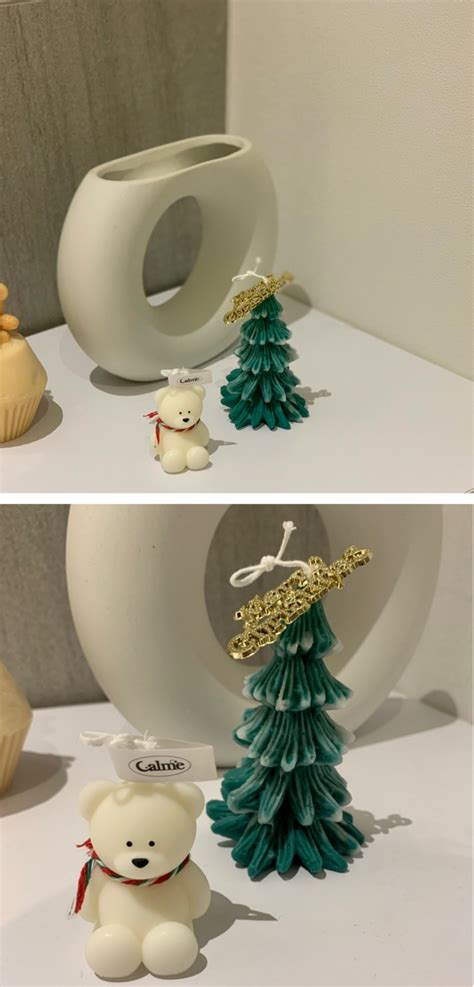 캔들 크리스마스 트리양초 미니향초 오브제 수제퍼퓸캔들 연말선물 오늘의집 쇼핑