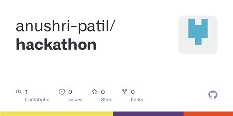 Github Anushri Patilhackathon