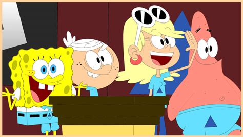 Spongebob Lincoln Loud Leni Loud Patrick By Jordanhuntermatter On