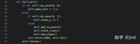行Python代码实现俄罗斯方块不需要第三方依赖 知乎