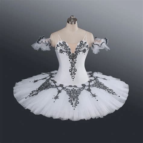 Girls White Professional Sequin Tutu Ballerina Swan Lake Solo Dance