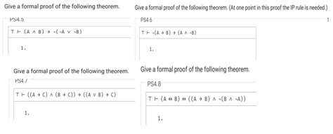 Solved Give A Formal Proof Of The Following Theorem Give A