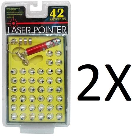 42 head keychain laser pointer kit batteries included set o