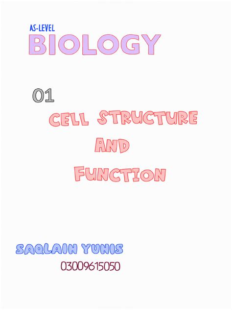 Chapter 1 Cell Pdf