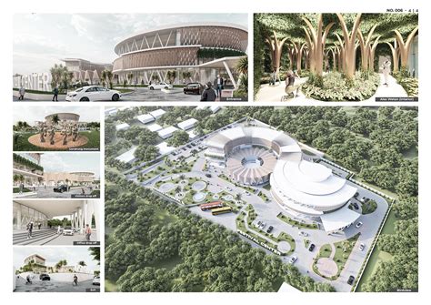 Architecture Board Consisting A Few 3d Renderings Of A Museum Design Made With Lumion Behance