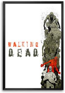 Rangeeleinkers Walking Dead Zombies Laminated Frame Poster Paper Print