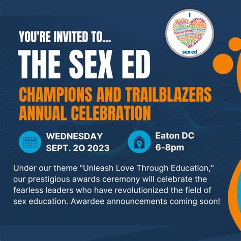 You Re Cordially Invited To The 2023 Sex Ed On The Hill Convening The Champions And