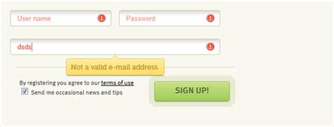 web form error message design gallery smiley cat