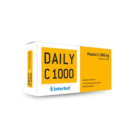 Jual Daily C 1000 Vitamin C 1000 Mg 30 Tablet Shopee Indonesia