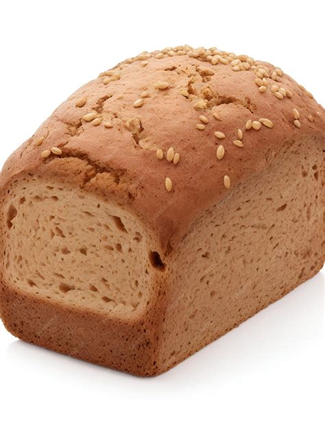 Premium Ai Image Brown Bread Isolated On A White Background With