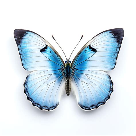 Premium Ai Image Spring Azure Butterfly Pale Blue Wings With Dark Gr