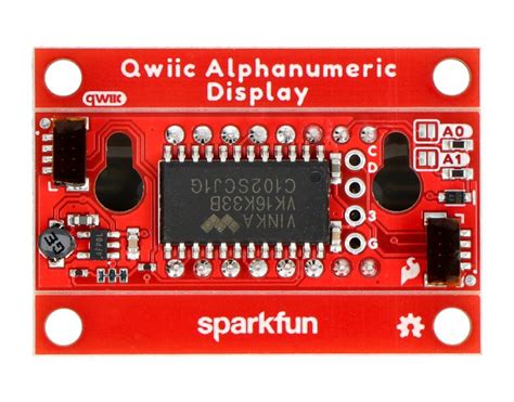 Sparkfun Qwiic Alphanumeric Display White Sparkfun Com 18565