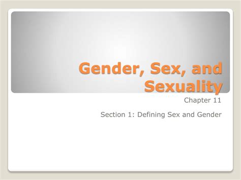Ppt Gender Sex And Sexuality Powerpoint Presentation Free Download