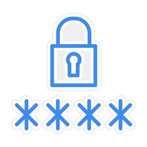 Premium Vector Password Vector Illustration
