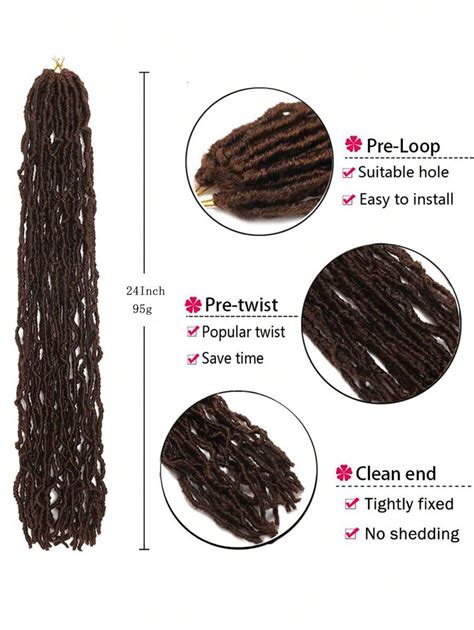 New Soft Locs Crochet Hair 18inch 24inch Long Faux Locs Curly Wavy