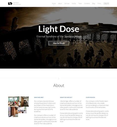 lightdose — flatandminimal responsive html template fastcode space