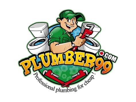 Cartoon Plumber Logo