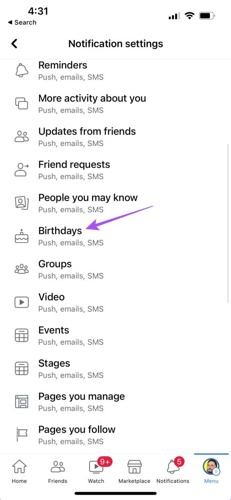 4 Fixes For Birthday Notifications Not Showing On Facebook Guiding Tech