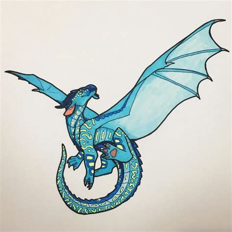 Seawing Fanart 1 Wings Of Fire Wings Of Fire Dragons Fire Art