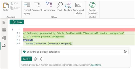 Deep Dive Into Dax Query View With Copilot Microsoft Power Bi Blog