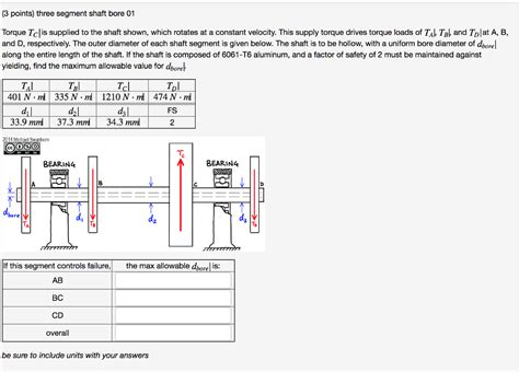 Solved Torque T C Is Supplied To The Shaft Shown Which Chegg Com