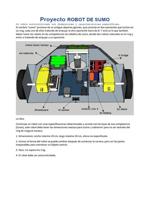 Proyecto Robot De Sumo Pdf Robot Robótica