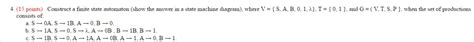 solved construct a finite state automaton show the answer